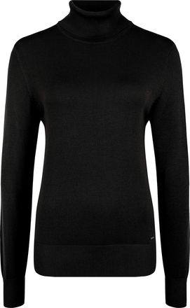 Oxmo Wina Damen Rollkragenpullover Pullover, Größe:XXL, Farbe:Black (194007)