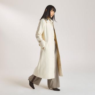 Lounge Manteau en Shearling - Cr&egrave;me - XS