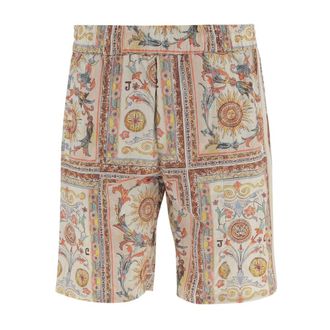 Just Cavalli Homme, Shorts, Multicolore, Taille: L Short en nylon avec imprim&eacute; ornemental