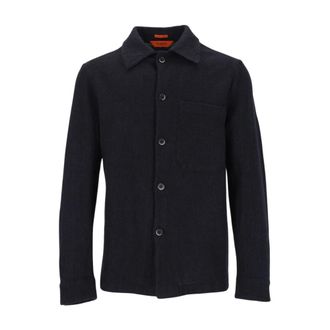 Barena Woll-Overshirt - - Shirts - Herren - Blau - L