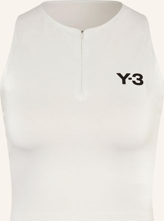 Yohji Yamamoto Cropped-Top Y-3 Tennis Pro grau