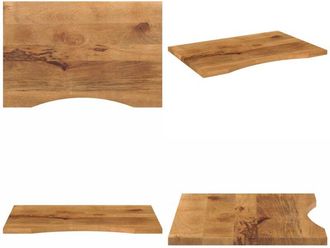 vidaXL Schreibtischplatte mit Aussparung 90x50x2,5 cm Massivholz Mango - Vidaxl