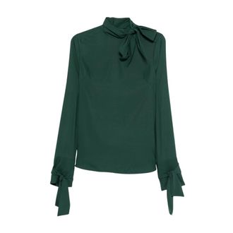 Ermanno Scervino Chemise en soie - Femme - Blouses et Chemises - Vert - Taille: 34 FR
