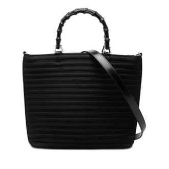 Gucci Pre-owned Nylon Satchel - Femme - Pre-owned - Noir - Taille: ONE Size