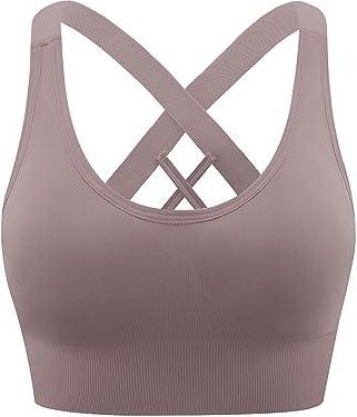 Generic Soutien-gorge de sport 2026 pour femme, couleur unie, crois&eacute;, haute intensit&eacute;, s&eacute;chage rapide, respirant, r&eacute;sistant aux chocs, course &agrave; pied, yoga, ca