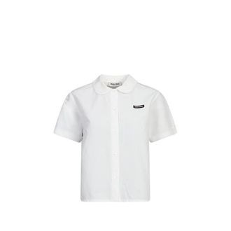 Miu Miu Chemise en popeline flamm&eacute;e
