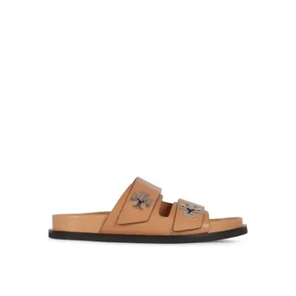 Tory Burch Femme, Chaussures, Brun, Taille: 36 EU Turnlock Sport Slide
