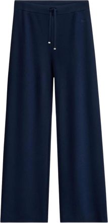 Dior Pantalon Large en Maille - Femme - Pantalons - Bleu - Taille: 36 FR