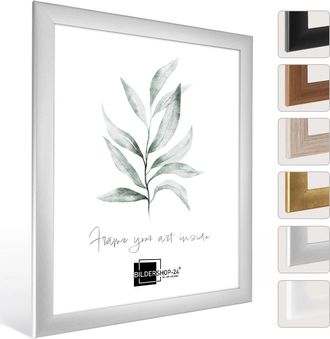 Bildershop-24 Bilderrahmen Corona in Alu geschliffen (Dekor) mit ANTIREFLEX Acrylglas 84x118.8cm DIN A0 in 25 Farben wählbar