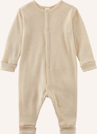 Hessnatur Hessnatur Hessnatur Schlafoverall Aus Bio-Merinowolle Mit Seide beige