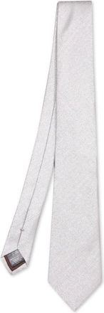 Canali Homme, Accessoires, Gris, Taille: ONE Size Soie et lin. Argent vif