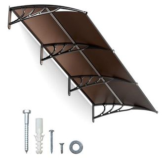 Yes4All IDZO Markisen f&uuml;r T&uuml;ren, LSF 50+, UV-Schutz, Fenstermarkise au&szlig;en mit Aluminiumlegierungs-Anschluss, Verwendung f&uuml;r Haust&uuml;ren/Fenster, &Uuml;berhangmarkise