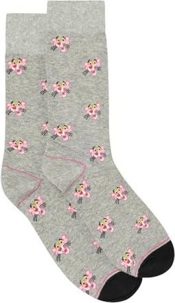 Springfield Face The Pink Panther Socks, Lead Grey, 39-42 Mens