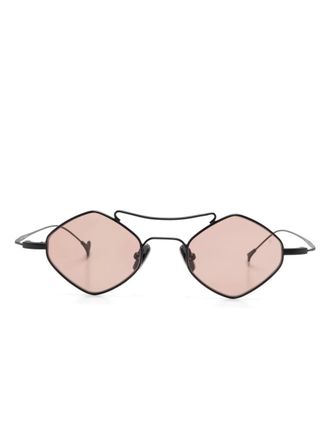 Eyepetizer Medici Sonnenbrille mit geometrischen Gestell - Schwarz