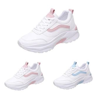 Generic Chaussures de course &agrave; lacets pour femme - Chaussures de marche confortables et l&eacute;g&egrave;res - Chaussures d&eacute;contract&eacute;es - Antid&eacute;rapantes - Pour la gym, le 