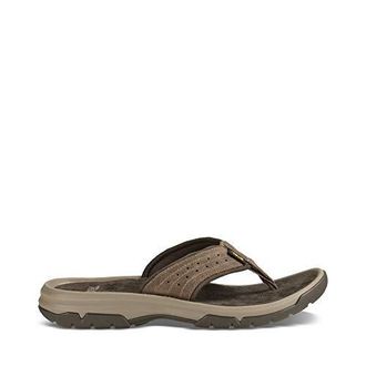 Teva Mens M Langdon Flip Sandal, Walnut, 14 M US