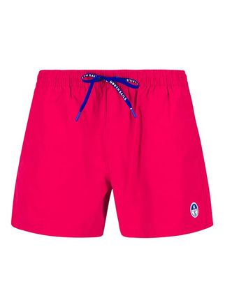 North Sails Herren Badeshorts rot Baumwolle unifarben