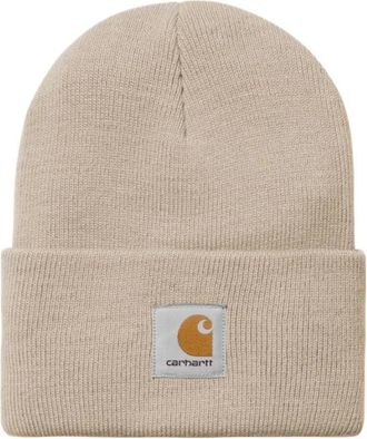 Carhartt Work in Progress Homme, Accessoires, Beige, Taille: ONE Size Acrylic Watch Hat