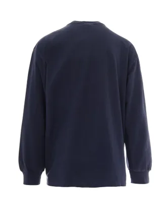 Carhartt Work in Progress Mens T-Shirt Loose Pocket Dark Navy Garment Dyed Organic Cotton Single Jersey T-Shirts And Polos