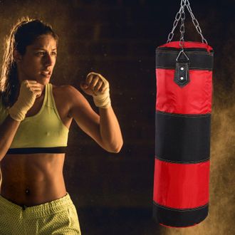 Filfeel Boxen Schwerer Boxsack Trainingssandsack Langlebiges Fitness-Workout Power Bag f&uuml;r Teenager Frauen Oxford-Stoff 80 X 25 X 25 cm (Hohl 80 cm. Kaufen Si