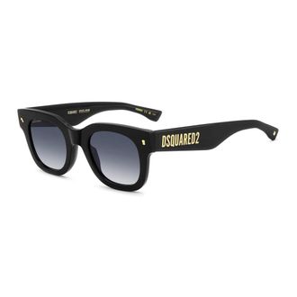 Dsquared2 Runde Sonnenbrille - - Accessories - Herren - Schwarzk - ONE SIZE