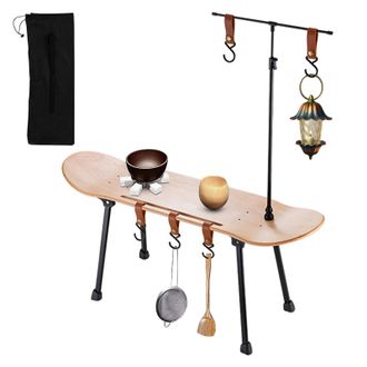 Generic Skateboard-Campingtisch - faltbarer Outdoor-Picknicktisch, tragbarer Schreibtisch f&uuml;r Strandwanderungen, Grillen | Dekorativer Klapptisch f&uuml;r Camping,