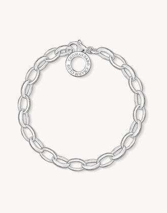 Thomas Sabo Bracelet classique &agrave; large charm - Argent&eacute;