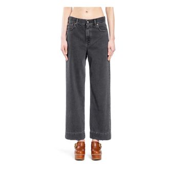 Chlo&eacute; High-Rise Cropped Jeans - - Jeans - Damen - Schwarzk - W27