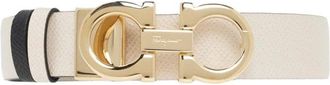 Ferragamo Femme, Accessoires, Beige, Taille: 100 CM Gancini Reversible Leather Belt