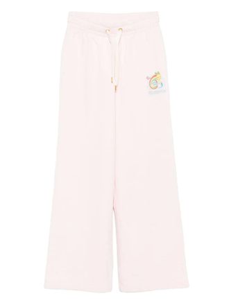 Casablanca pantalon de jogging &agrave; logo imprim&eacute; - Rose