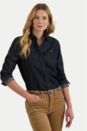 Lauren Ralph Lauren Jeanshemd 200B20825001 Dunkelblau Regular Fit