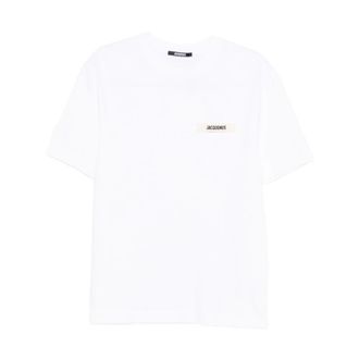 Jacquemus Gros Grain T-Shirt - - Tops - Herren - Wei&szlig; - S