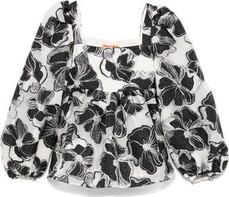 Stine Goya Anemone-jacquard Square-neck Top