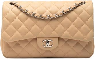 Chanel Hobo Bags - Jumbo Classic Lambskin Double Flap - Gr. unisize - in Braun - f&uuml;r Damen