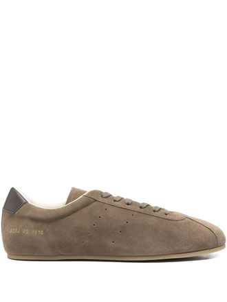 Common Projects baskets en daim et cuir - Vert