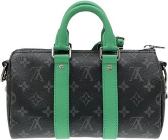 Louis Vuitton unisex, Pre-owned, Noir, Taille: ONE Size Sac &agrave; main vintage en toile doccasion