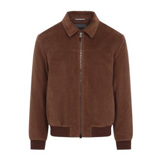 Canali Cord-Bomberjacke - - Jackets - Herren - Braun - L