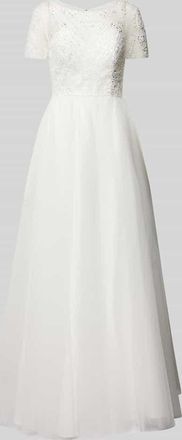 Unique Brautkleid mit Strasssteinbesatz