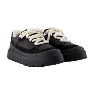 UGG Chunky Platform Lambskin Sneaker - Black
