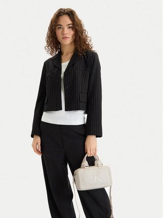 Calvin Klein Handtasche Bold Ck Elongated Mini Tote LV04F3411G Wei&szlig;