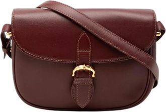 Cartier Sac bandouli&egrave;re en cuir pr&eacute;-poss&eacute;d&eacute; - Femme - Pre-owned - Rouge - Taille: ONE Size