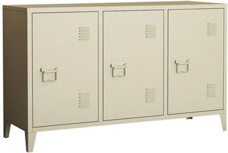 Dmora Kommode Cocullo, Wohnzimmerbuffet, Wohnzimmer-Sideboard, Moderne Küchen-Speisekammer, 120x40 h73 cm, Sahne - Dmora