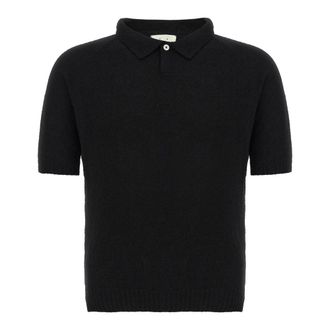 Maryya Boucl&eacute; Baumwoll-Polohemd - - Tops - Herren - Schwarzk - L