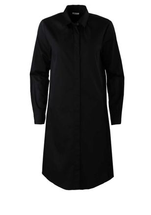 Seidensticker Damen Kleid - City Kleid - Satinkleid - Hemdblusenkragen - Regular Fit - Langarm - Stretch