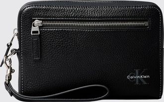 Calvin Klein Dokumententasche aus Kunstleder mit Logo und Handgelenkschlaufe