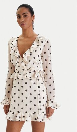 Bardot Bardot Coctailkleid Frill Detail 60115DB2 &Eacute;cru Regular Fit