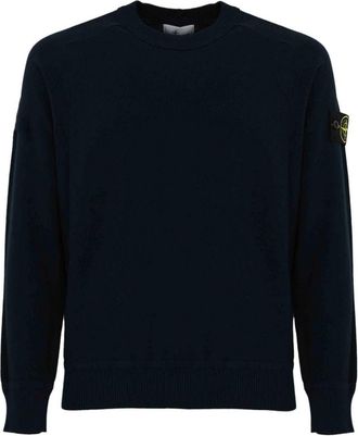 Stone Island Pull Col Rond - Bleu