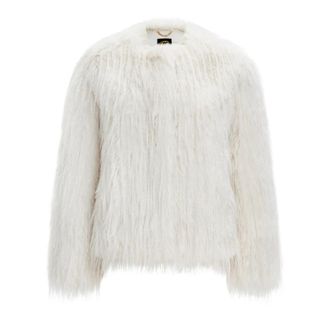 Cesare Gaspari Winter Faux Fur Jacke - Wei&szlig; - - Jackets - Damen - Wei&szlig; - L