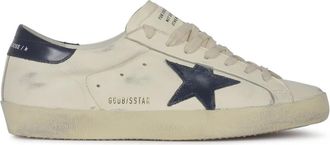 Golden Goose Homme, Chaussures, Beige, Taille: 44 EU Super-Star Baskets en Cuir Nappa
