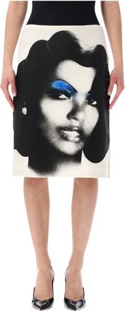 Versace Femme, Jupes, Multicolore, Taille: 38 FR Skirt Face + Embrodery